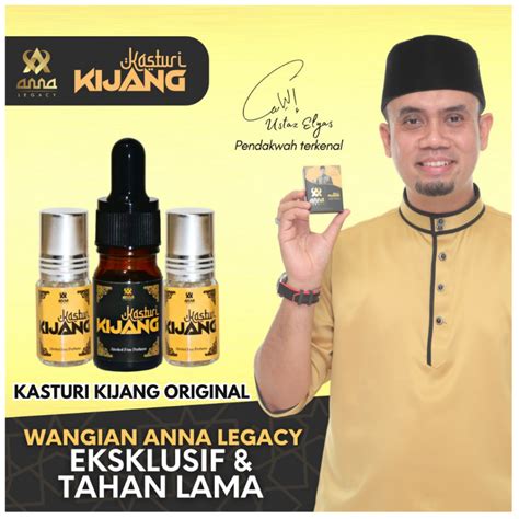 Wangian Kasturi Kijang Asli Minyak Wangi Kasturi Putih Hitam Original