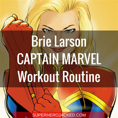 Brie Larson Captain Marvel Workout Routine Brie Larson Planet Fitness