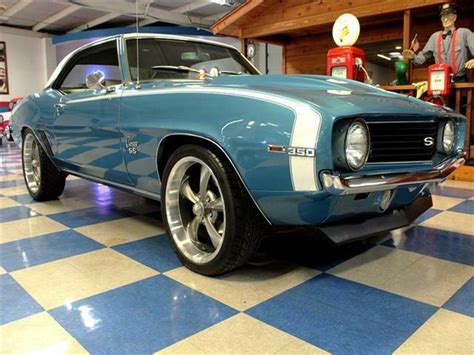 Chevrolet Camaro Lemans Blue White Classic Chevrolet Camaro