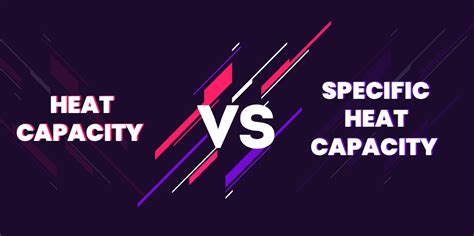 Differences Between Heat Capacity And Specific Heat Capacity