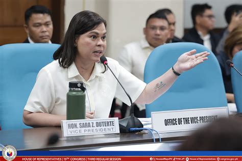 Publiko VP Sara Refuses To Defend OVP S 2025 Proposed Budget