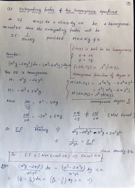 Engineering Mathematics Reducible To Exact Differential Equation