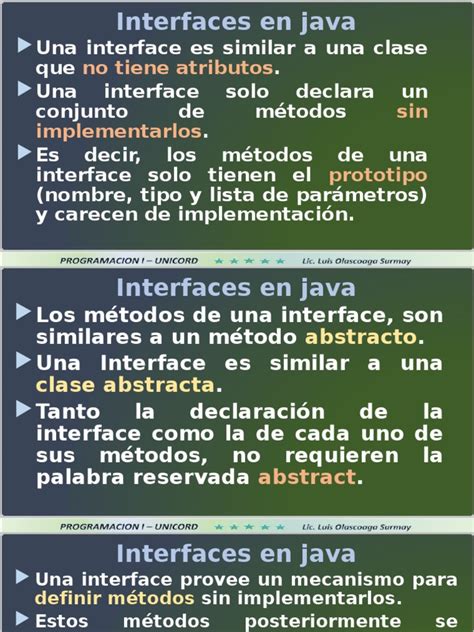 interfaces en java pdf pdf java lenguaje de programación herencia programación