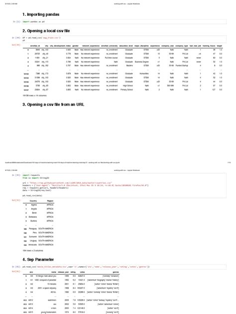 working with csv cheatsheet pdf