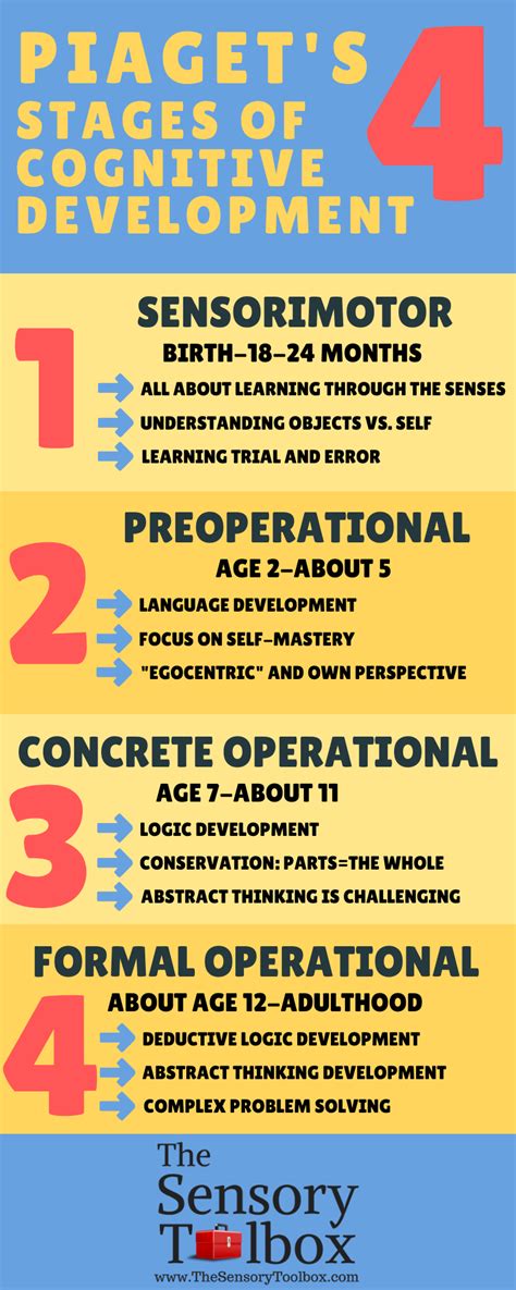 Describe Piaget S Four Stages Of Cognitive Development