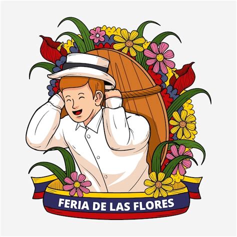 Free Vector Hand Drawn Illustration For Colombian Feria De Las Flores