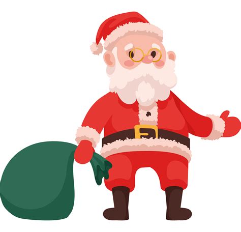 Santa Claus With Sack Png
