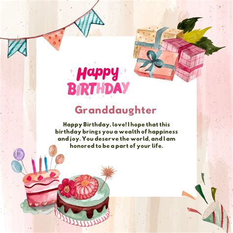 110 Happy Birthday Granddaughter Heartwarming Wishes