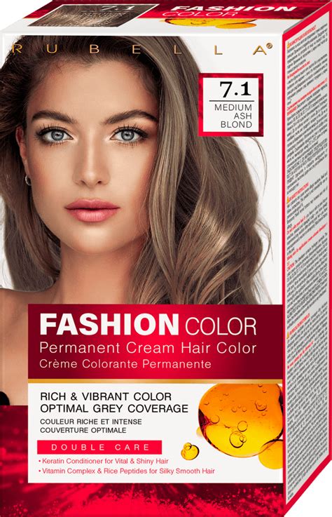 Rubella Боя за коса Fashion Color Nr71 Medium Ash Blond 1 бр Пазарувайте трайно изгодно