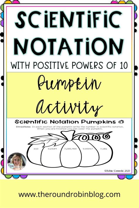 Scientific Notation Coloring Activity Scientific Notation Notations