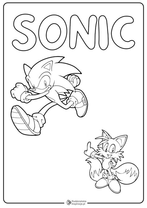 Tails I Sonic Kolorowanka Kolorowanka Do Druku
