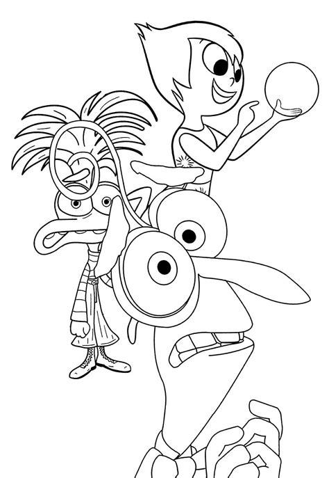 Desenhos Da Ansiedade De Divertida Mente 2 Para Colorir Bora Colorir