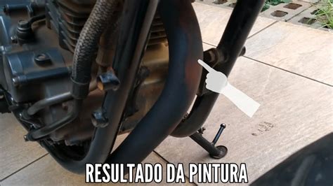PINTURA do escapamento e como ficou após 30 dias YouTube