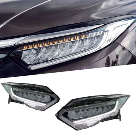 For Honda HRV 2019 2020 Dark Headlights Dynamic W LED Signal Low High