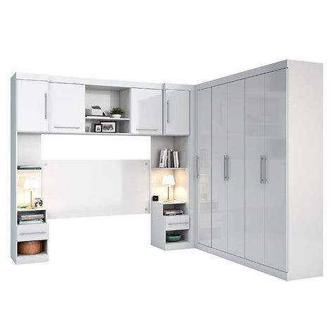 Guarda Roupa Modulado Queen Completo Portas E Gaveta Ponte M