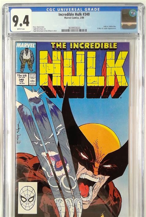 Incredible Hulk Cgc Hulk Vs Wolverine Mcfarlane Slab