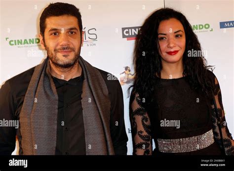 French Moroccan Director Nabil Ayouch Left And Moroccan Actress