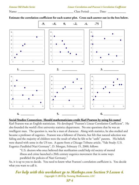 Linear Regression And Correlation Coefficient Worksheet Db Excel