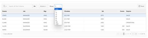 customizing the oracle apex interactive grid toolbar adding a rows per page selector with a
