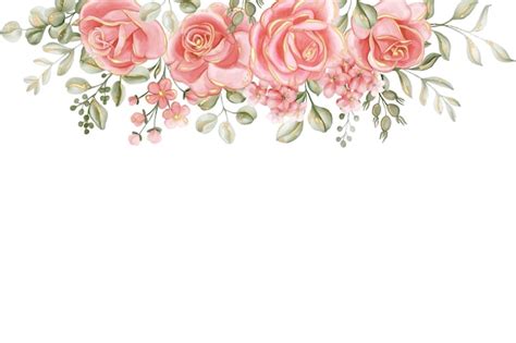 Free Vector Bouquet Of Roses For Lace Border Floral Frame Rose Gold