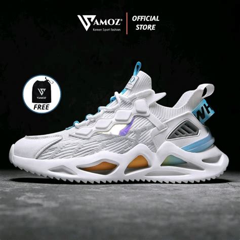 Jual VaMoZ LOKI V765 Sepatu Sneaker Putih Pria Keren Sport Import