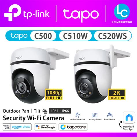 TP Link Tapo C500 C510W C520WS 1080P 2K 360 Pan Tilt Outdoor
