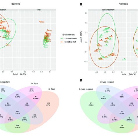 Principal Coordinate Analysis Pcoa And Venn Diagram Of The Bacteria