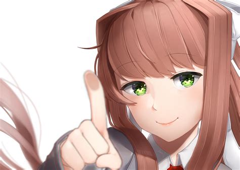 Wallpaper Doki Doki Literature Club Monika Doki Doki Literature Club