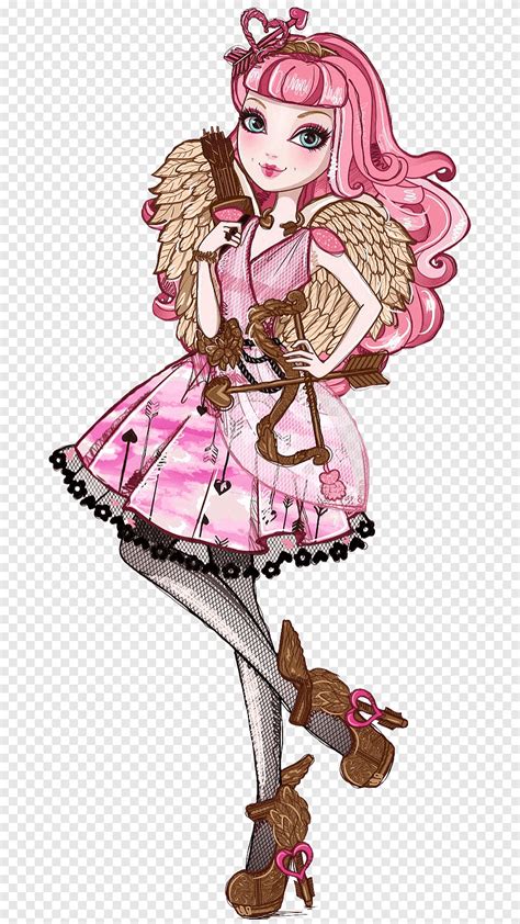 Woman Wearing Pink And White Dress With Wings Ever After High Cupid