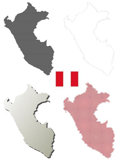 Mapa De Per Silueta En Forma De Contorno Vector Png Contorno The Best