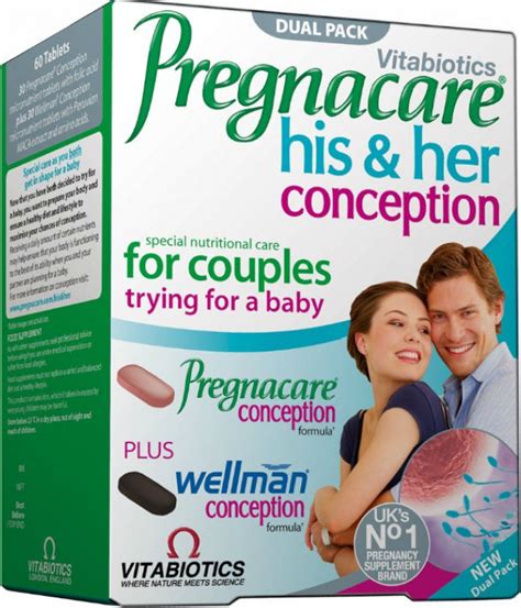 Vitabiotics Pregnacare His Her Conception Dual Pack 2 x 30 ταμπλέτες