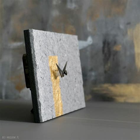 minimalistyczny zegar w industrialnym stylu STUDIO ღ art Madam pl