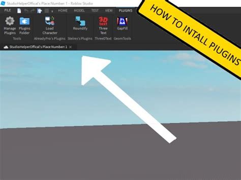 How To Install Plugins Roblox Studio Youtube