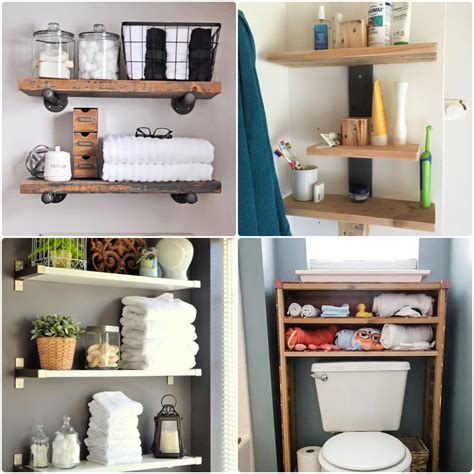 Diy Bathroom Shelf Ideas To Organize And Decor Bath Space