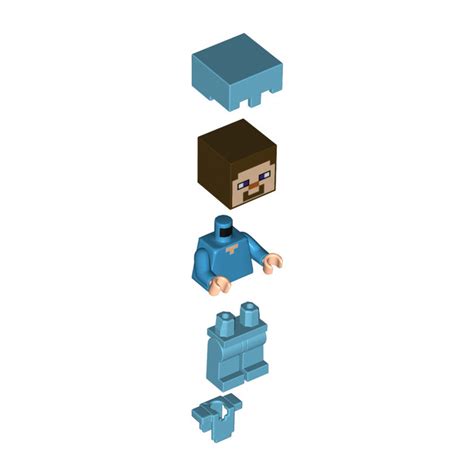 LEGO Steve With Full Diamond Armor Minifigure Brick Owl LEGO