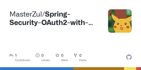 GitHub MasterZul Spring Security OAuth2 With Keycloak