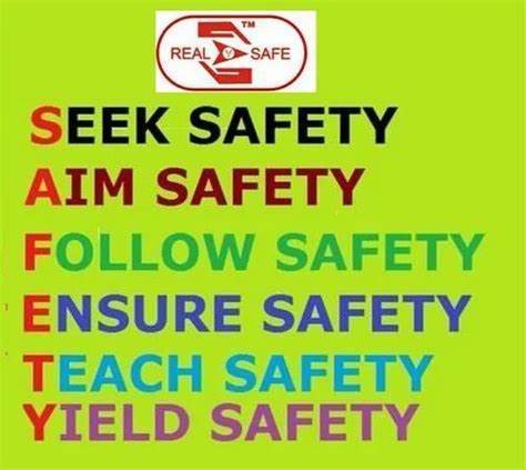 Safety Slogans Poster In Hindi K3LH