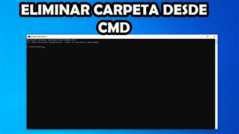 Como Eliminar Una Carpeta O Directorio Desde Cmd S Mbolo De Sistema De