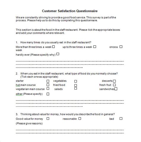 Free Sample Customer Satisfaction Survey Templates In Google Docs