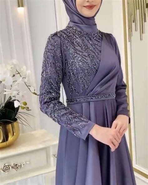 7 Model Gamis Brokat Kombinasi Satin Terbaru Yang Elegan 2023 Blog