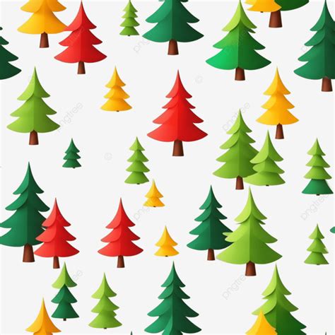 Patrón De árbol De Navidad De Dibujos Animados PNG dibujos árbol De