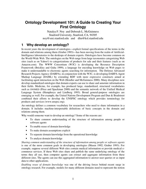 pdf ontology development 101 a guide to creating your first ontology