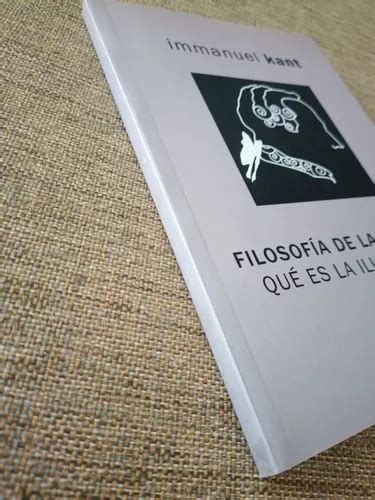 Filosofía De La Historia Qué Es La Ilustración Immanuel Kant en venta