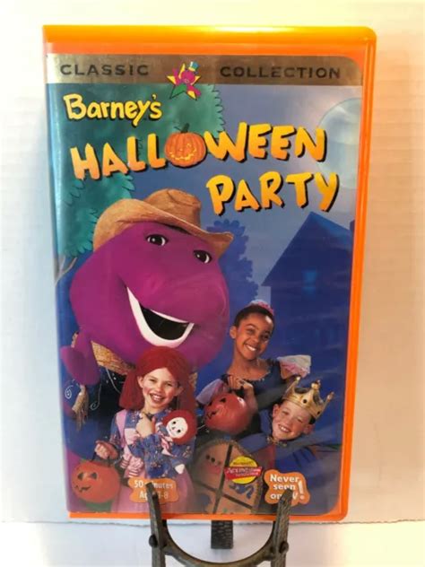 BARNEY VHS HALLOWEEN Party Clamshell 1998 Tested EUR 22 44 PicClick DE