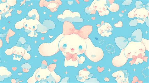 Sanrio Cinnamoroll Pattern Desktop Wallpaper Sanrio Wallpaper 4k