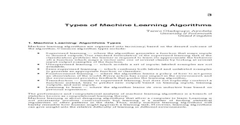 pdf intech types of machine learning algorithms dokumen tips