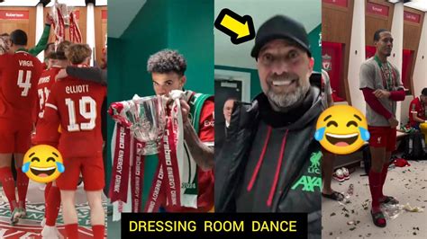 Jurgen Klopp Van Dijk Liverpool Players Dressing Room Dance