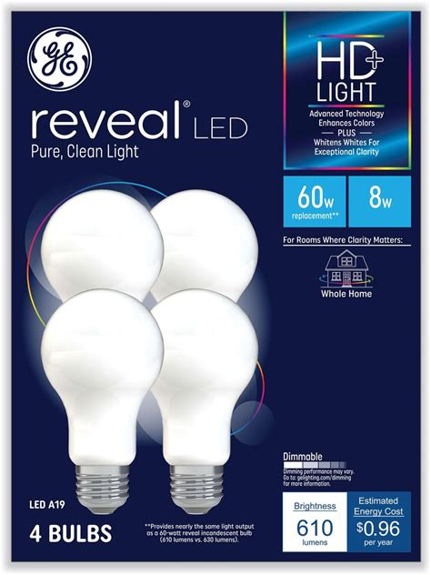 Ge Reveal Pack W Equivalent Dimmable Color Enhancing K Warm
