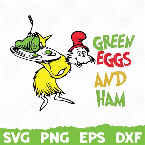 Green Eggs And Ham Dr Seuss Svg Dr Seuss Cat In The Hat Sv Inspire