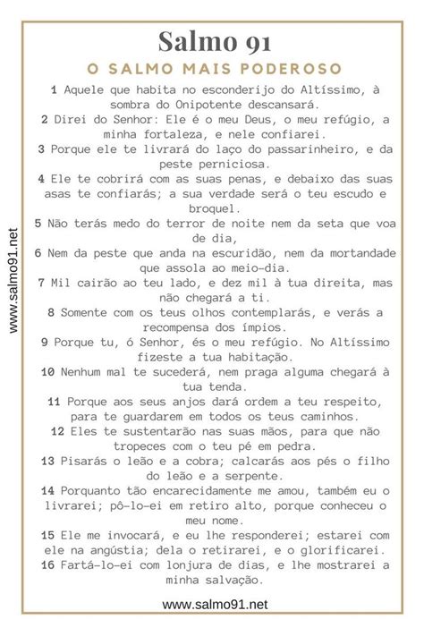 SALMO 91 Católico Completo Oração Forte E Poderosa Ruthe